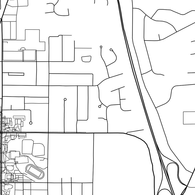 Wooster OH Map Print Ohio USA Map Art Poster Wayne County - Etsy