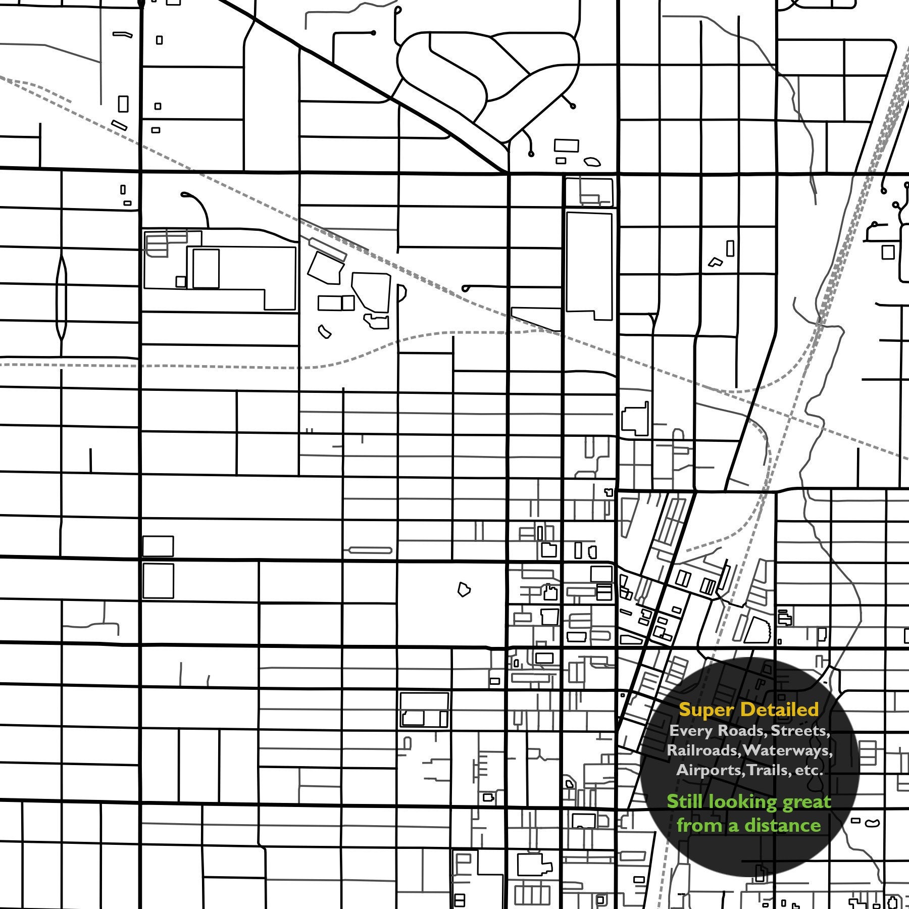Champaign IL Map Print Illinois USA Map Art Poster Urbana | Etsy