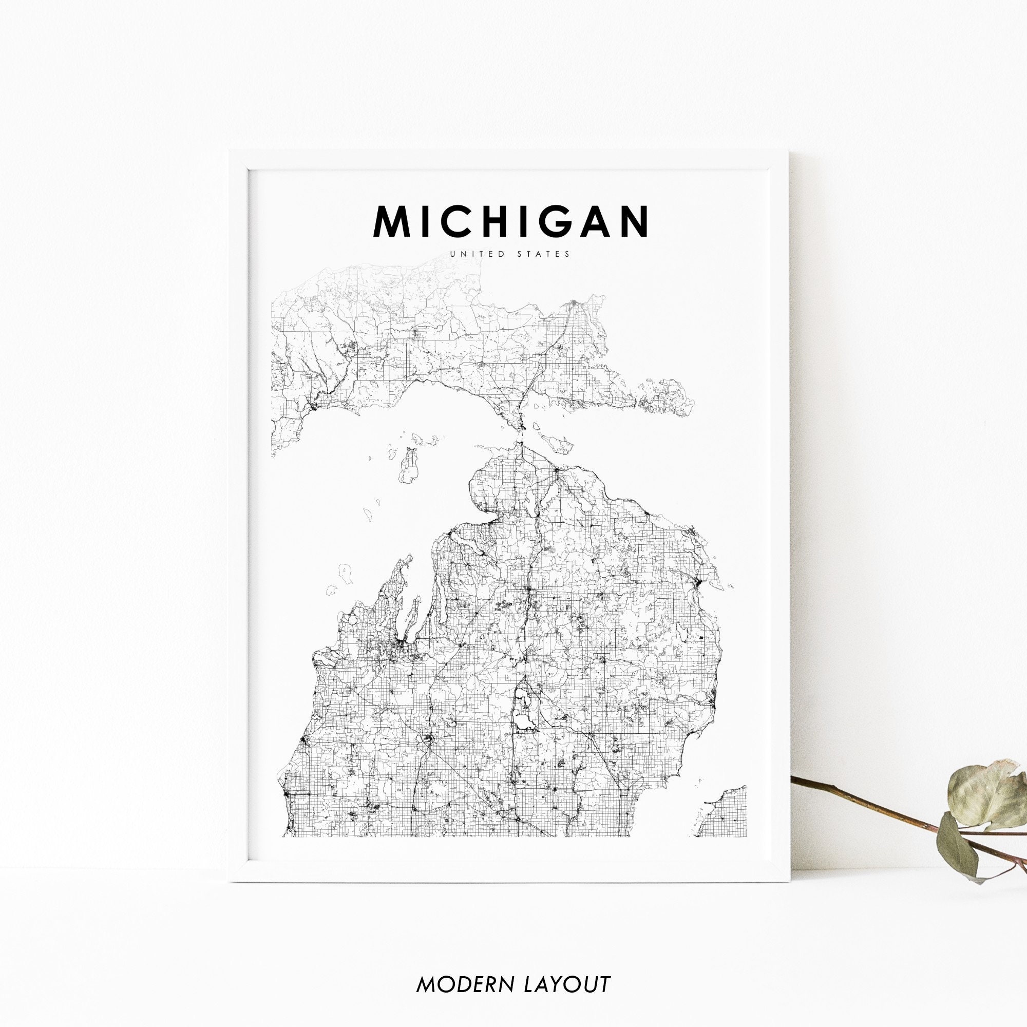 Map Of Lower Michigan Usa