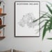 Northern Ireland Map Print Road Map Art Poster UK United - Etsy
