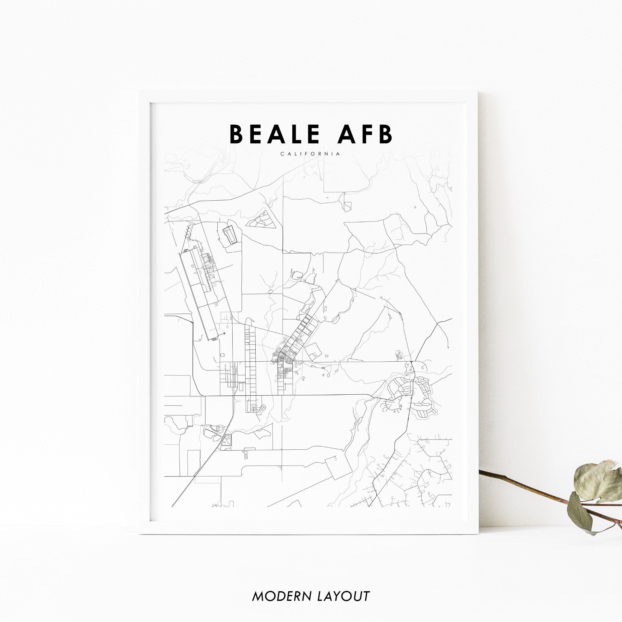 Air Force Bases California Map