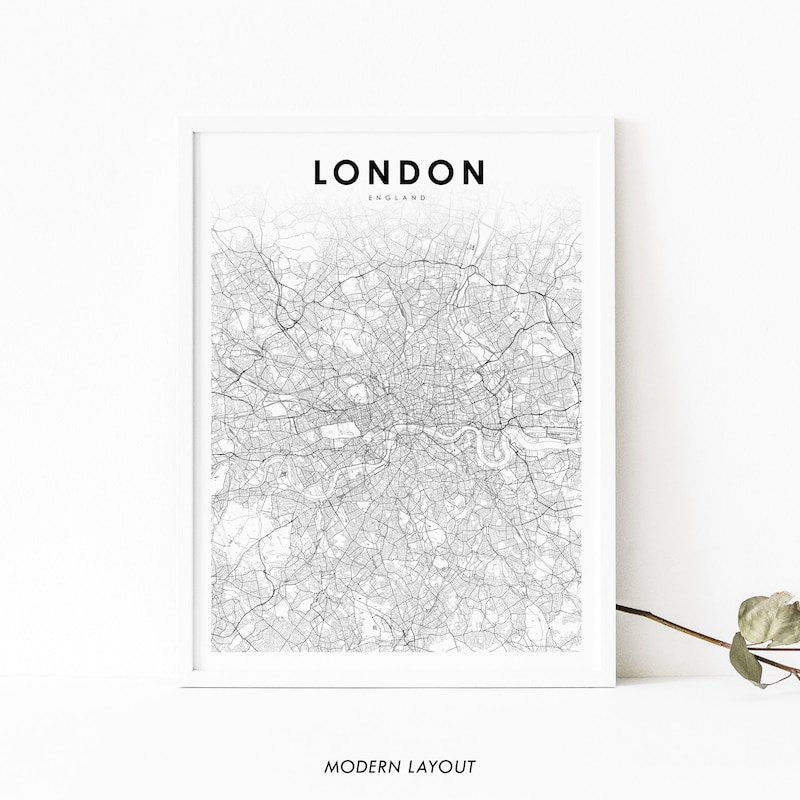 Map of London Areas - Etsy UK