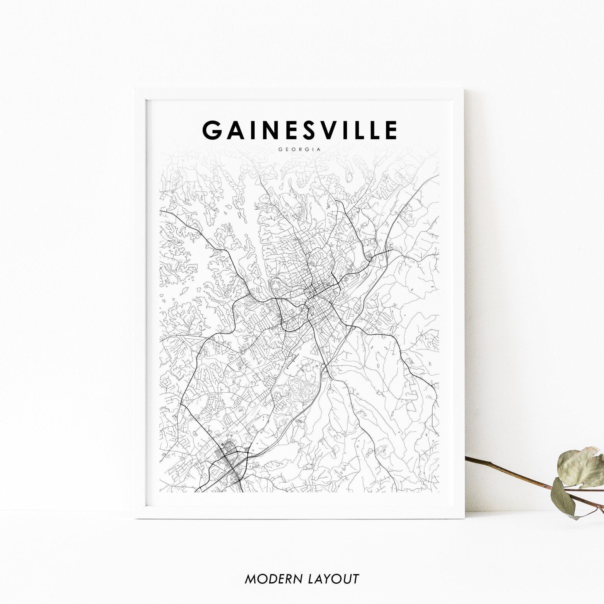 Map Of Gainesville Ga Area