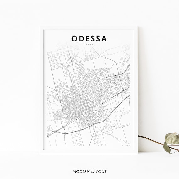 Texas Map Odessa Tx Odessa, Texas, Ector County Seat.