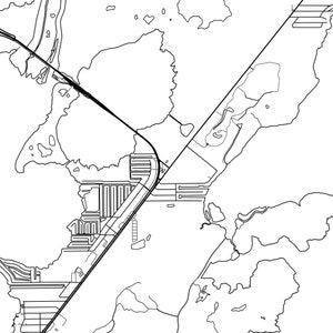 Key Largo FL Map Print, Florida USA Map Art Poster, Florida Keys, City ...