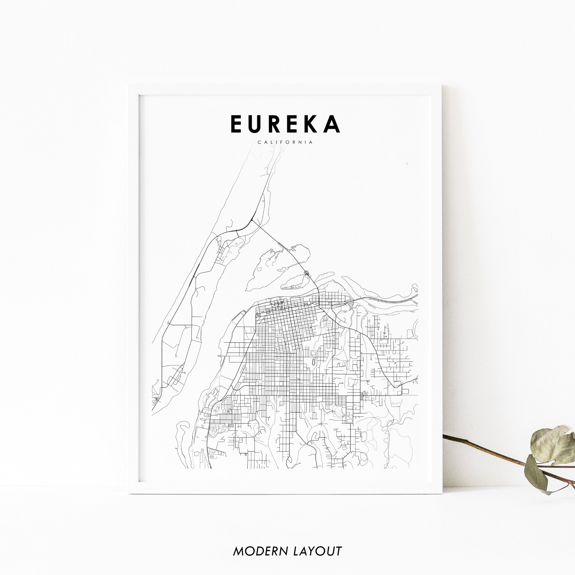 Eureka Ca Street Map