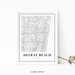 Delray Beach FL Map Print Florida USA Map Art Poster Palm - Etsy