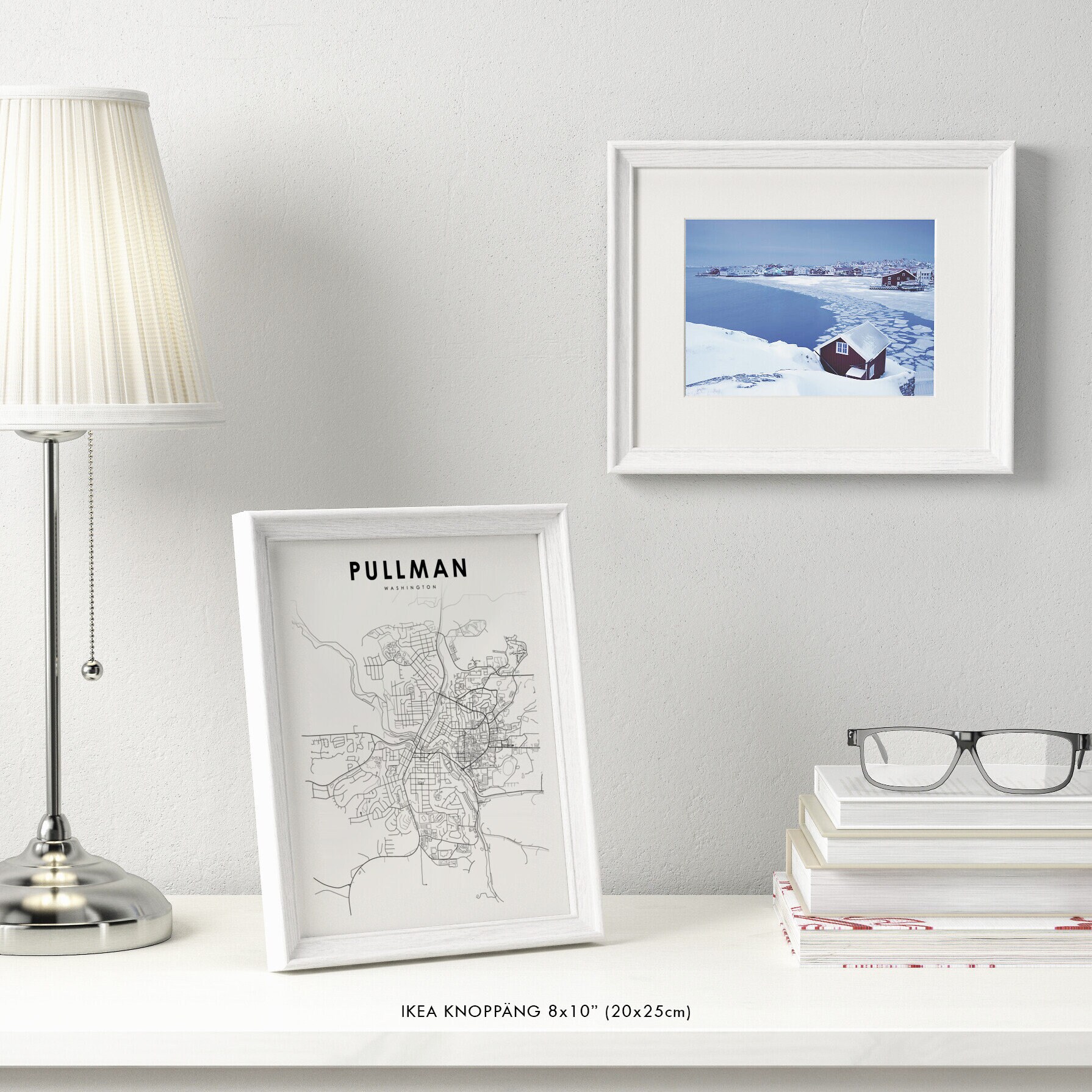 Pullman WA Map Print Washington USA Map Art Poster WSU | Etsy