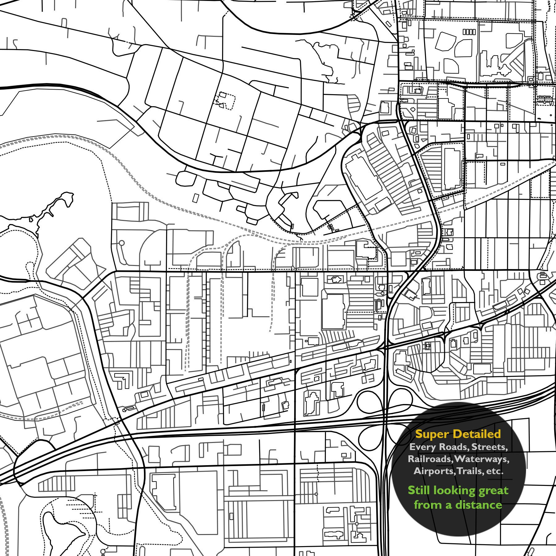 Renton WA Map Print Washington USA Map Art Poster City - Etsy