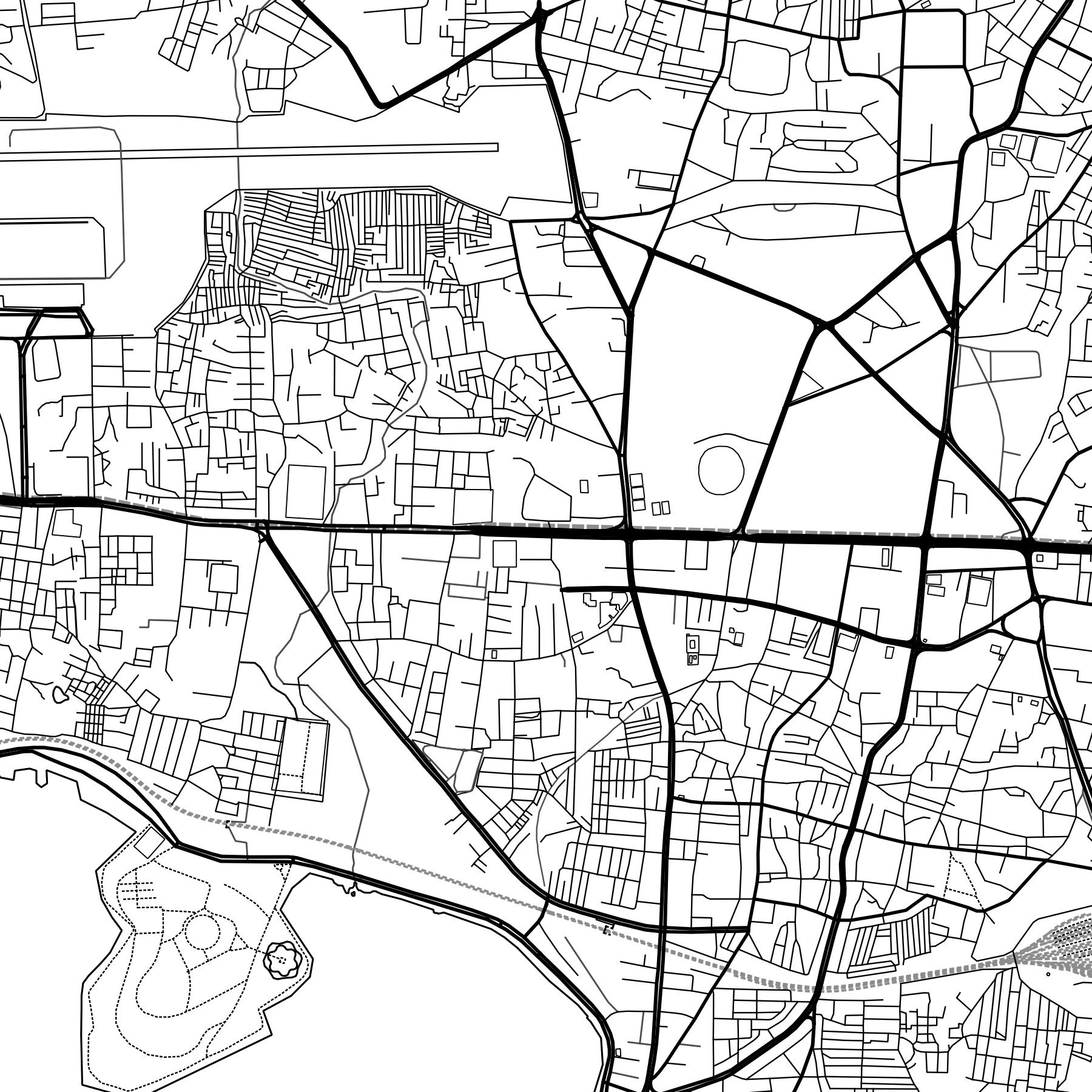 Hyderabad India Map Print Map Art Poster Telangana City | Etsy