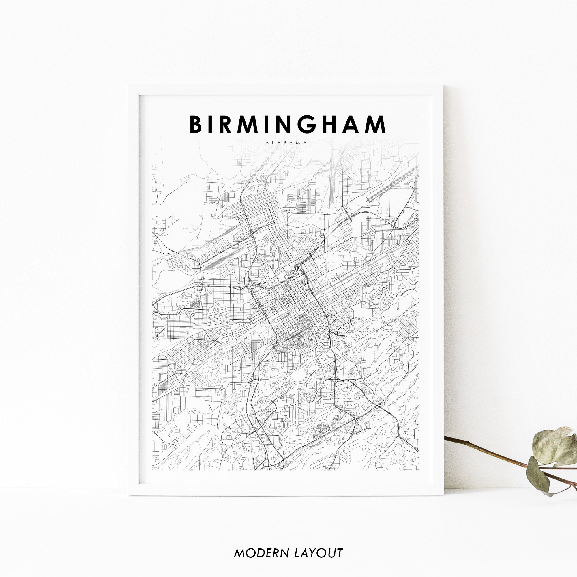 Wall Hangings Prints Wall Décor Birmingham poster Birmingham print ...