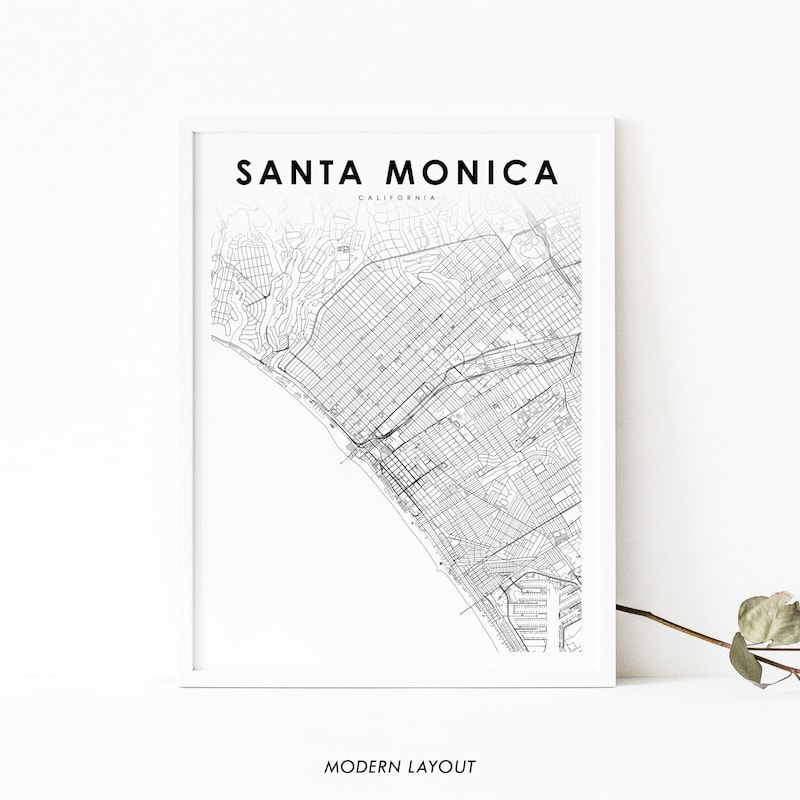 Santa Monica Poster - Etsy