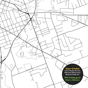 Lufkin TX Map Print, Texas USA Map Art Poster, Angelina County, City ...