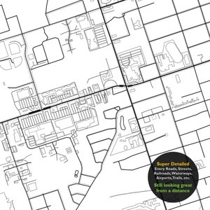 Lindsay Ontario Map Print, ON Canada Map Art Poster, Kawartha Lakes ...