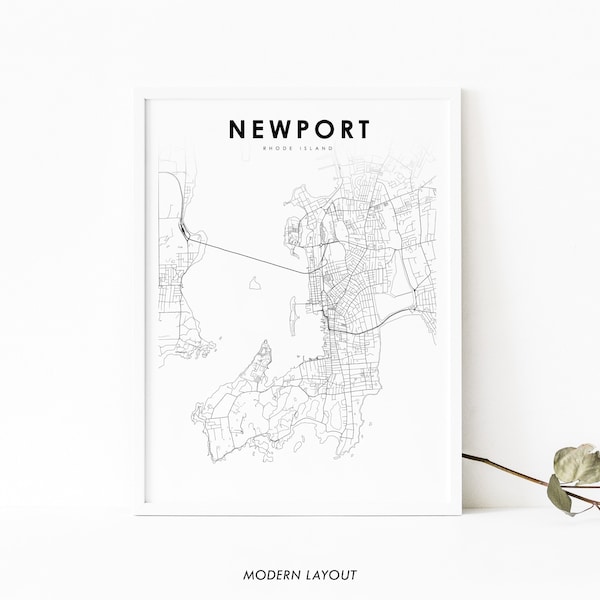 Newport, Ri Street Map - Etsy