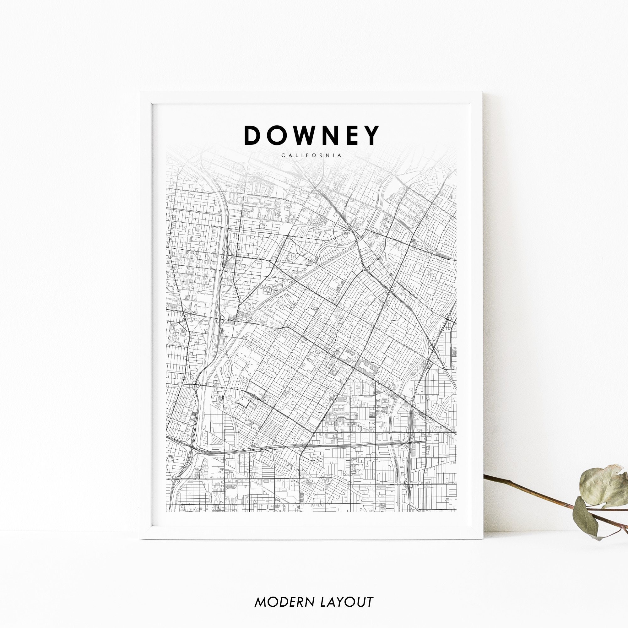 Mapa De Downey, California