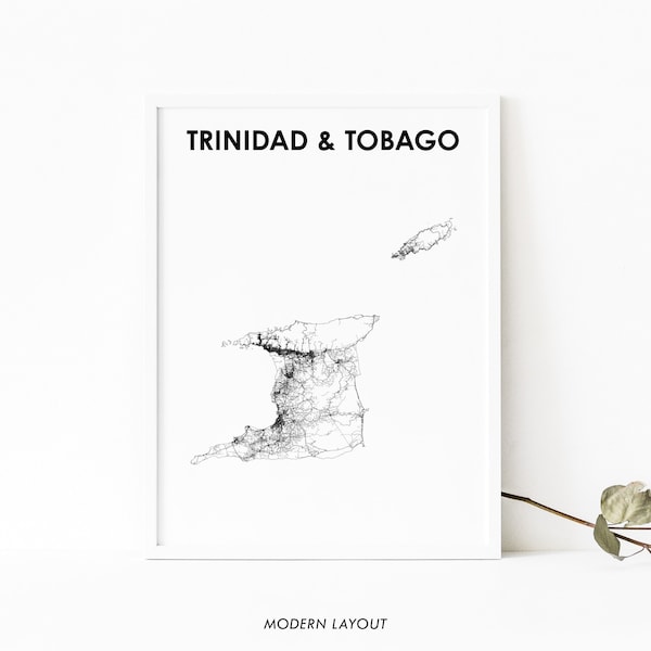 Trinidad Map Poster - Etsy