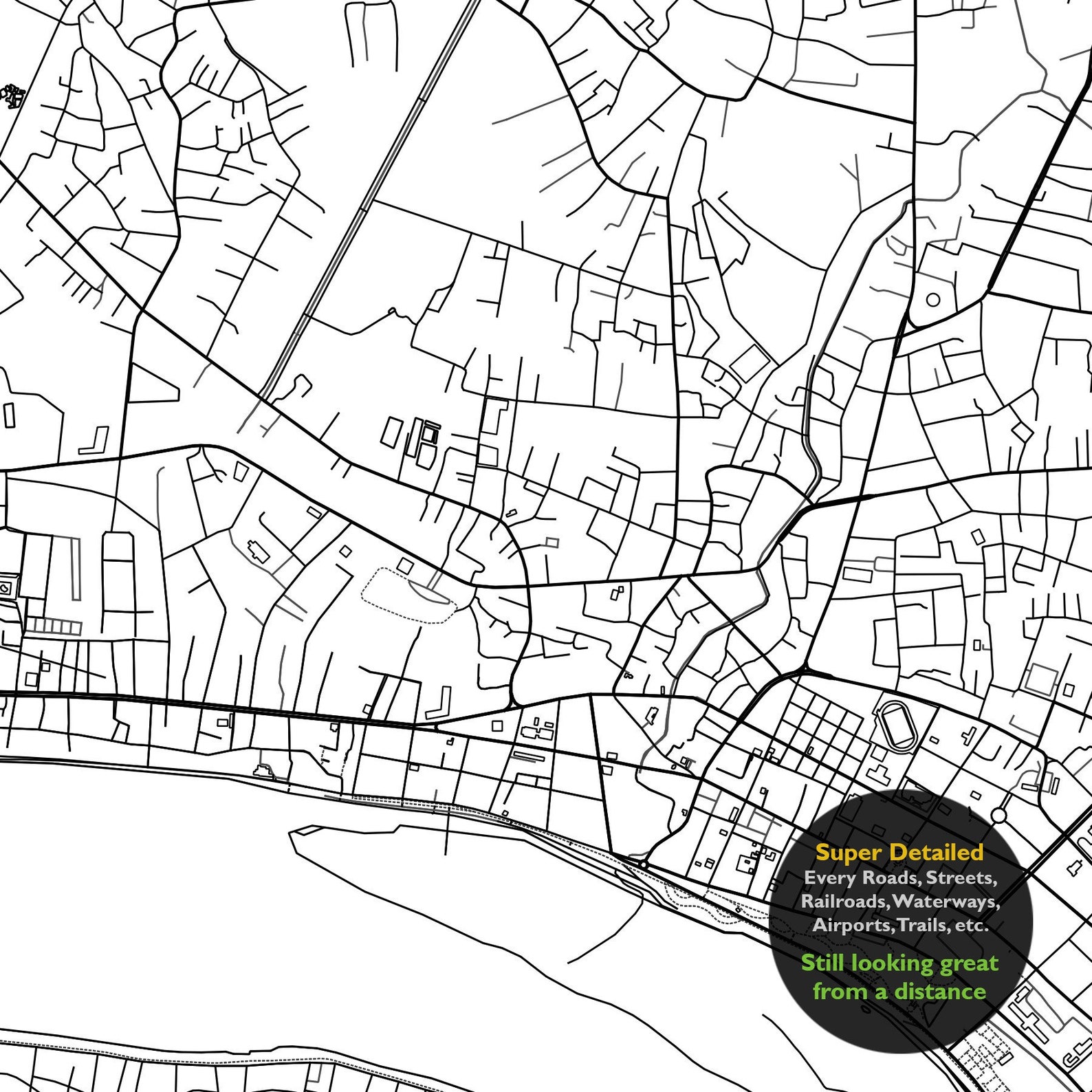 Vientiane Laos Map Print Vientiane Map Art Poster Viang - Etsy