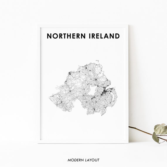 Prints Digital Prints City Map Print Printable Map Newry Northern ...