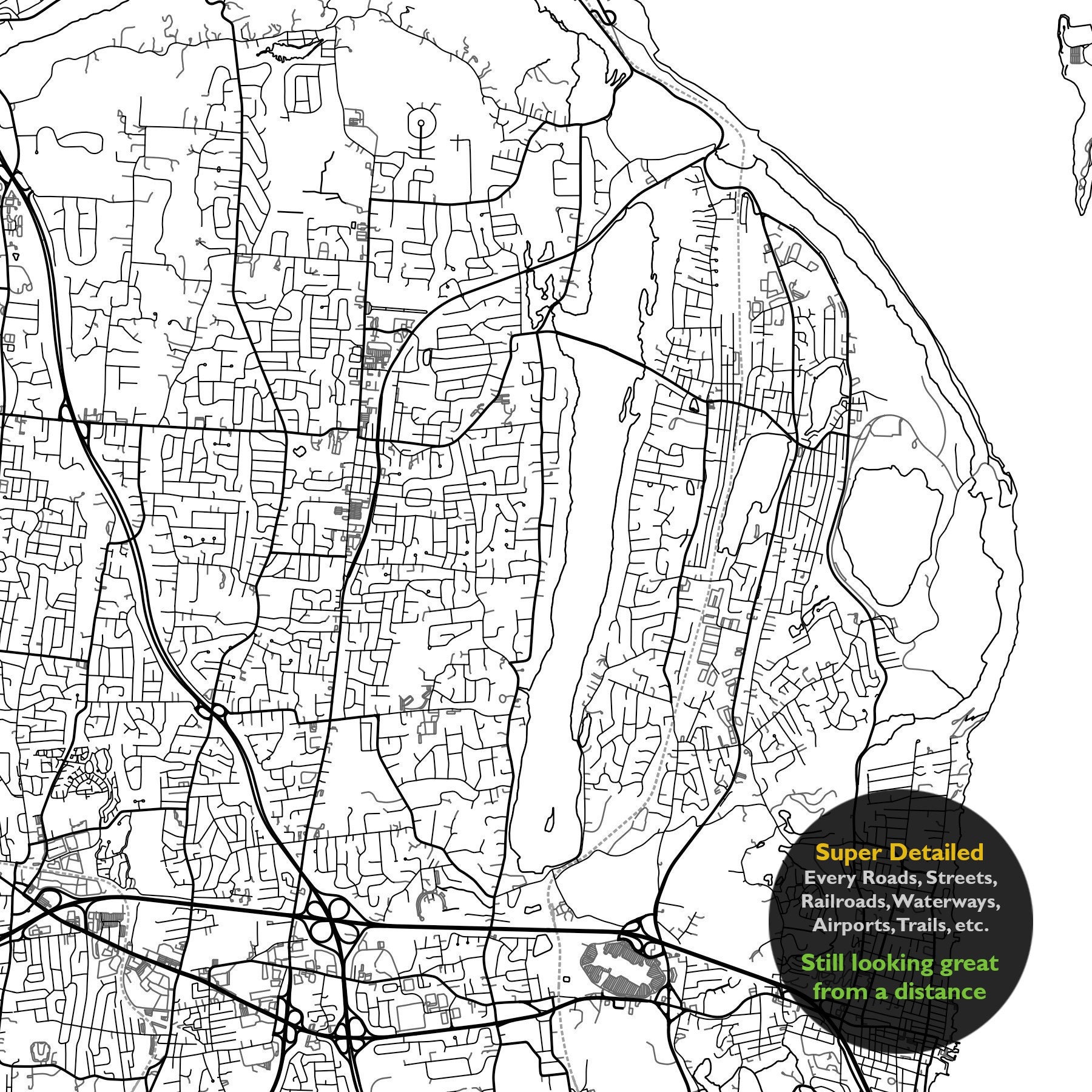 Westchester County NY Map Print New York USA Map Art Poster | Etsy