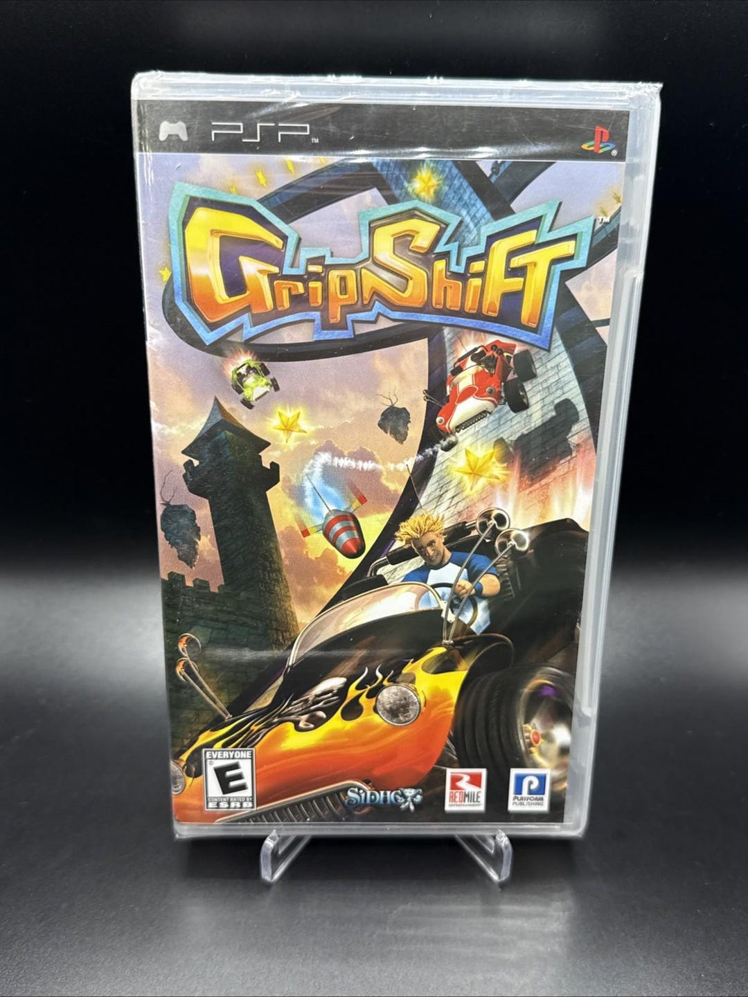 Gripshift (sony PSP, 2005) Grip Shift New Factory Sealed OOP Red Mile ...