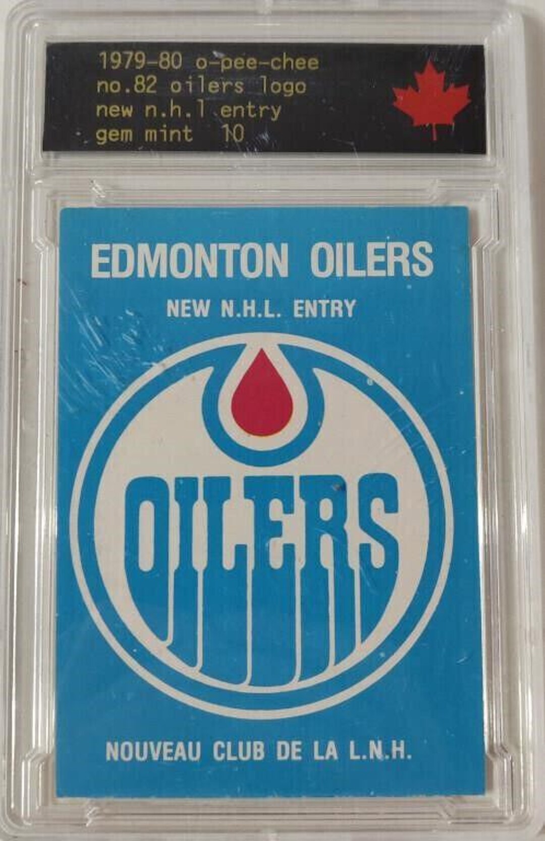 Edmonton Oilers Logo Checklist 1979-80 O-pee-chee 79-80 No 82 Gem Mt 10 ...