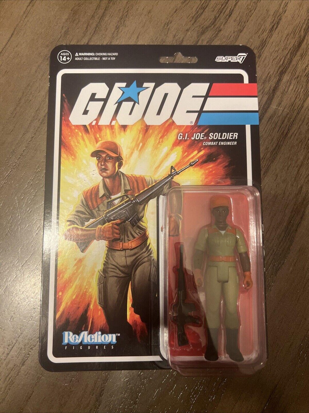 SUPER7 G.I. Joe Female Combat Engineer Bun Hair Brown Figure 3.75" NEW ...