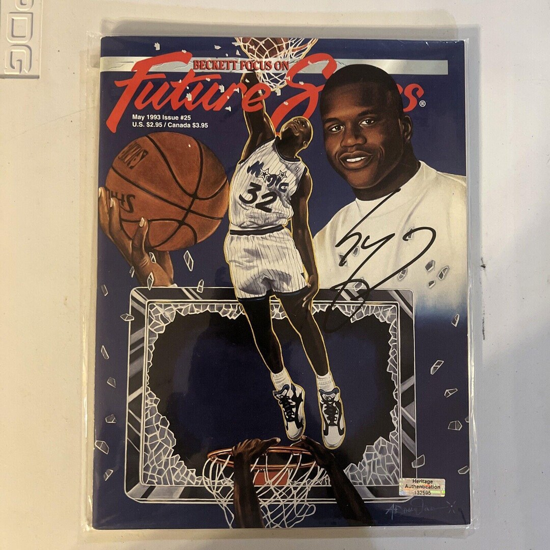 Shaquille O'neal Shaq Signed 1993 Beckett Future Stars With COA - Etsy