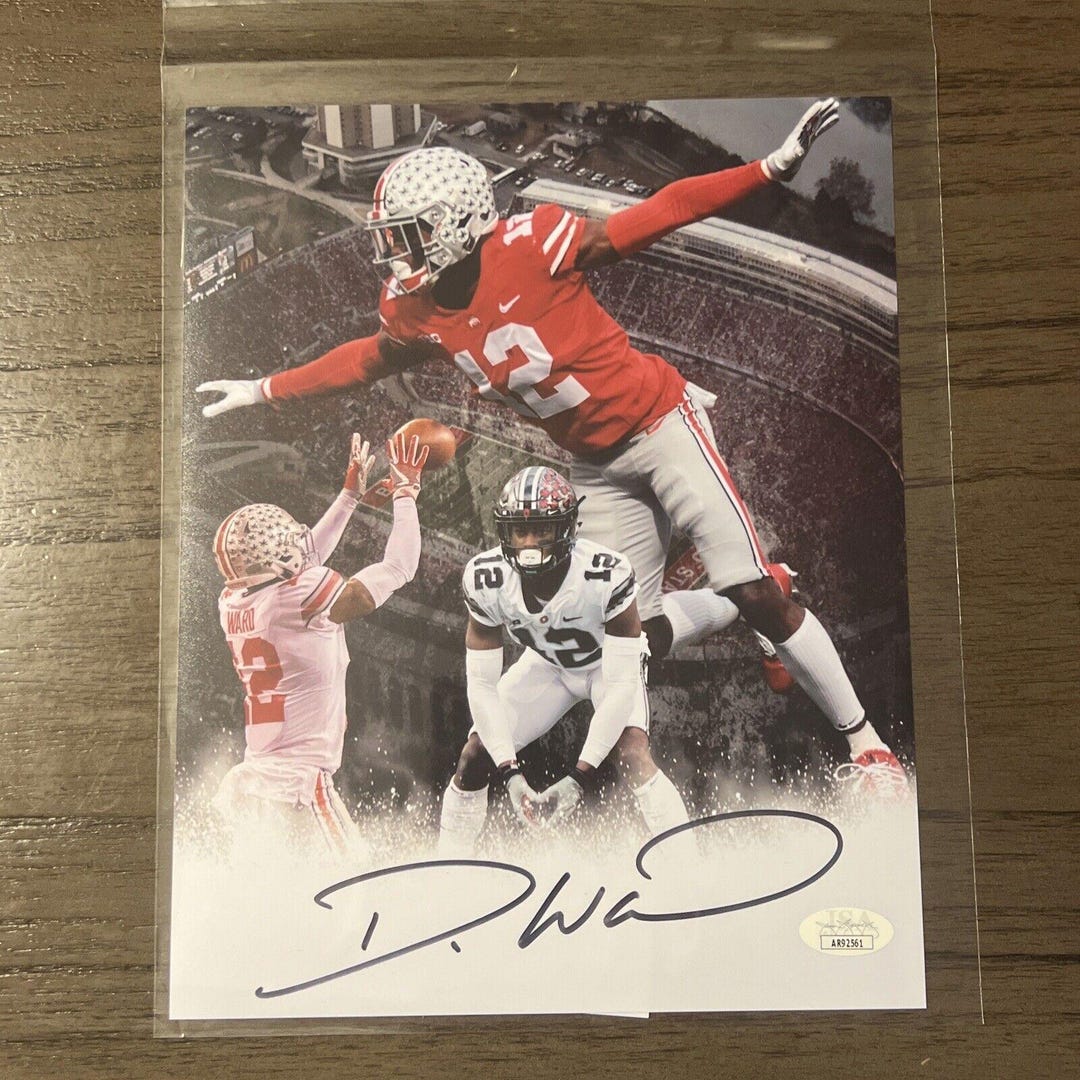 Denzel Ward Autographed Signed Cleveland Browns 8x10 Photo JSA COA - Etsy