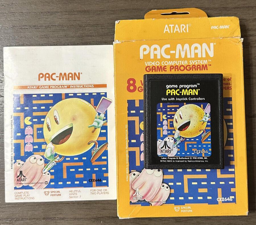 Atari Video Computer System Pac-man Game for Atari 2600 With Box ...