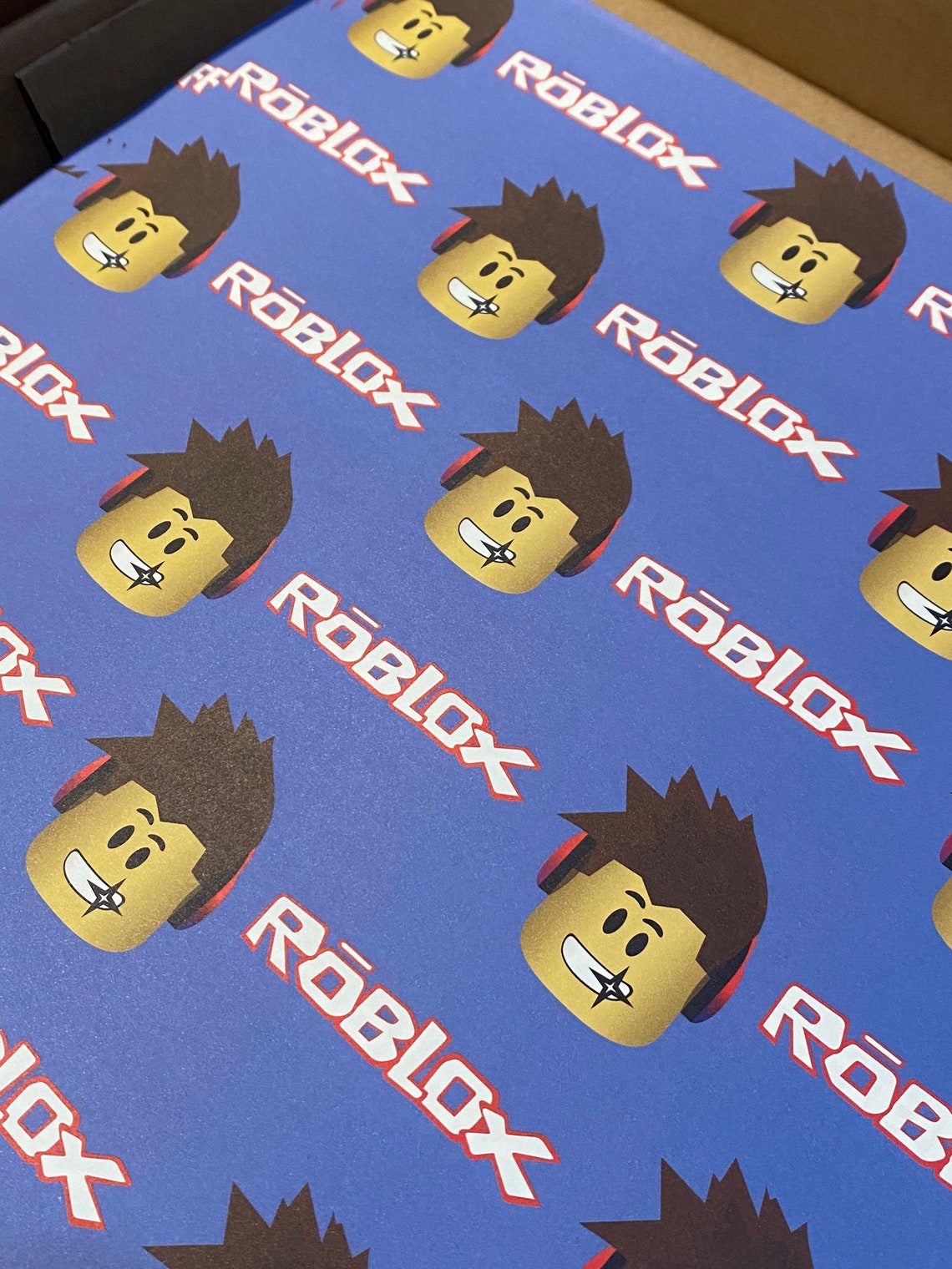 Roblox Gift Wrapping Paper 2 Sheets | Etsy