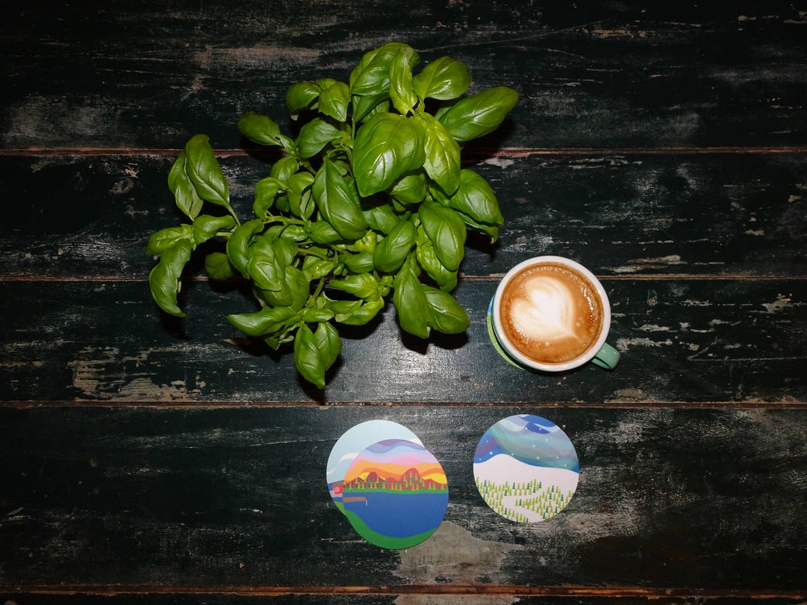 Handmade Illustrated Coasters swedish Seasons Motifs From the Nature of ...