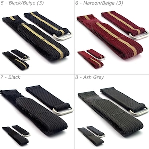 18mm 19mm 20mm 21mm 22mm 24mm Two-piece Quick Release Ribbed Nylon ...