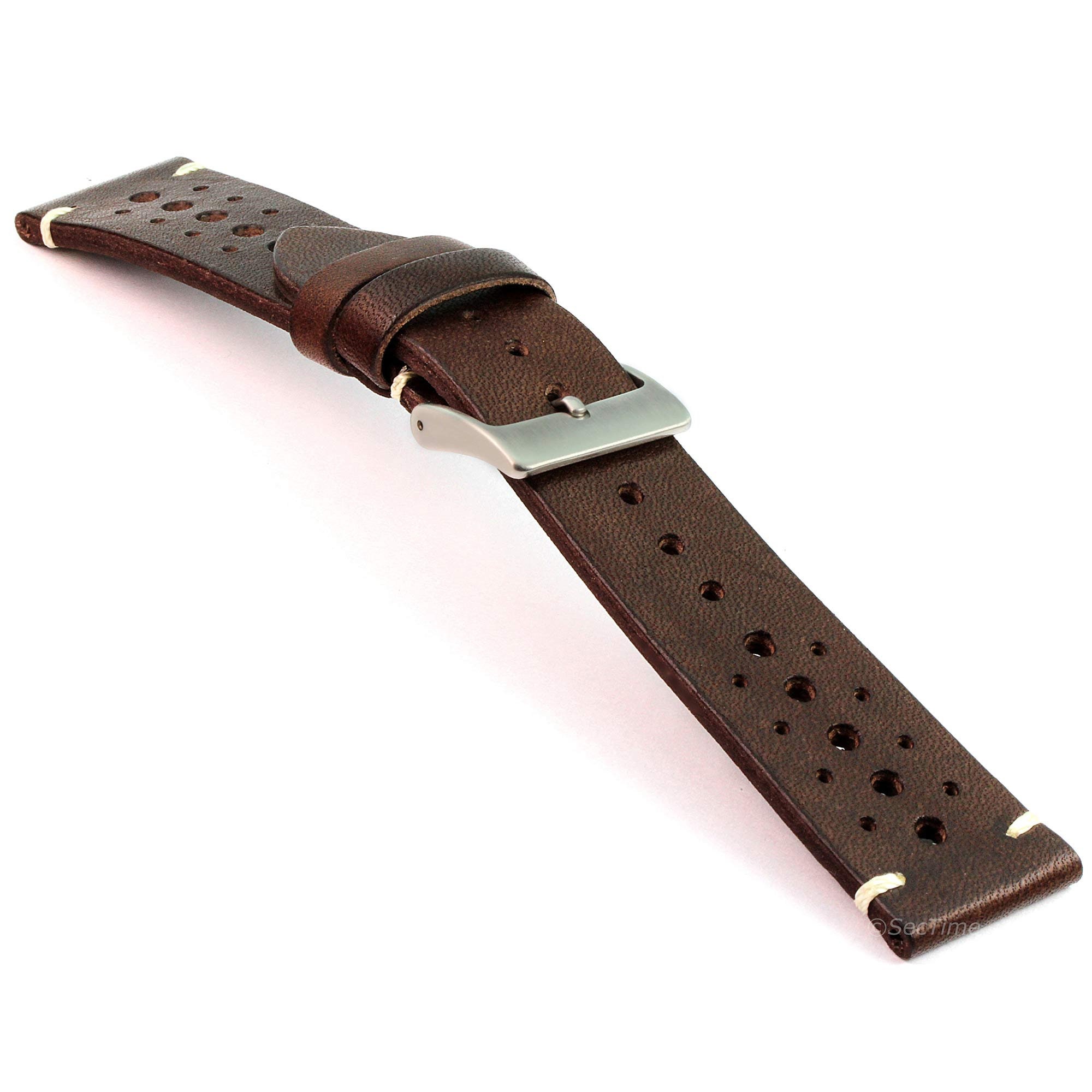 18mm 19mm 20mm 22mm Perforated Genuine Leather Watch Strap | Etsy UK