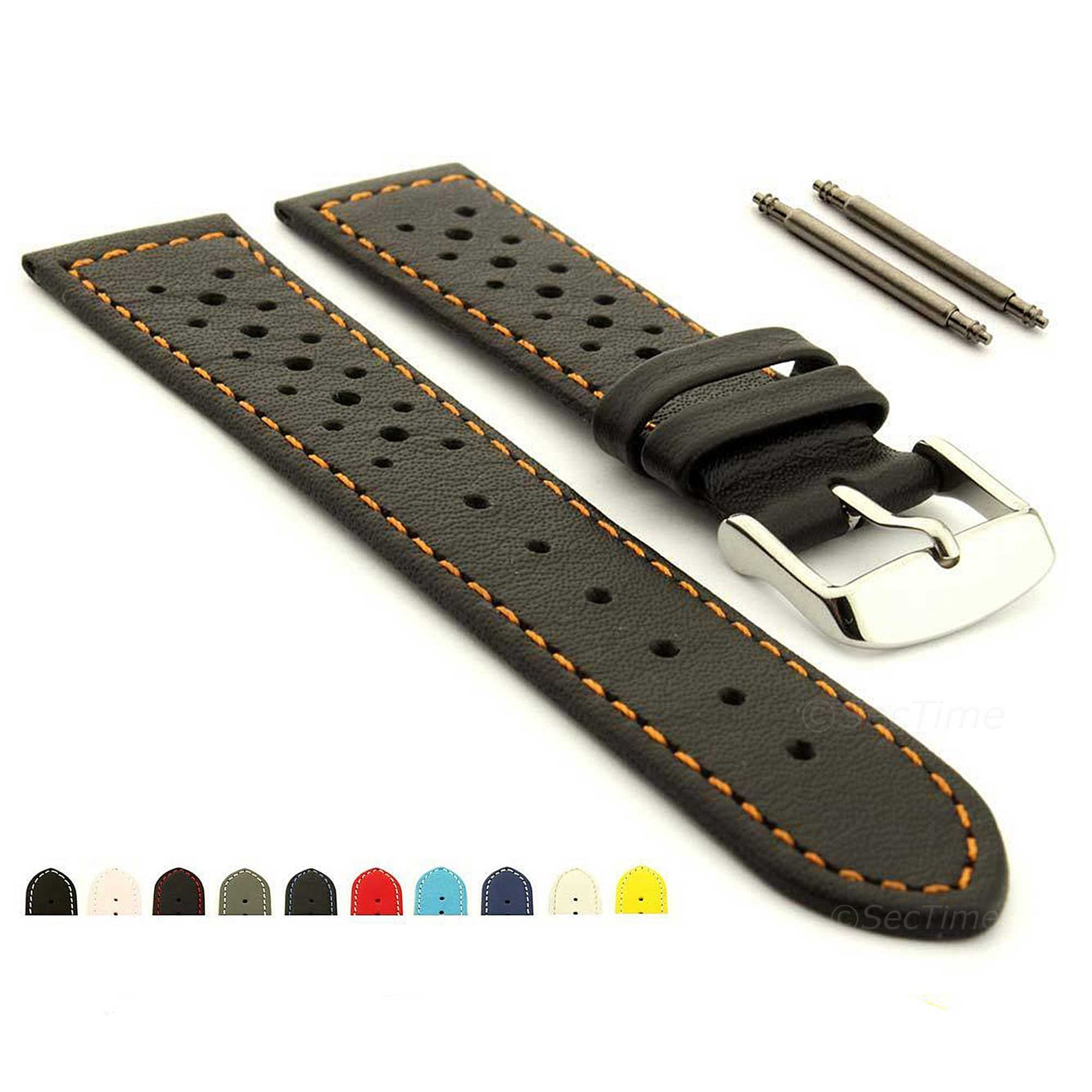 18mm 20mm 22mm Quick Release Genuine Leather Perforated Watch | Etsy