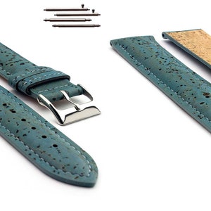 14mm 16mm 18mm 20mm 22mm Real Cork Watch Strap Band Vegan Classic ...