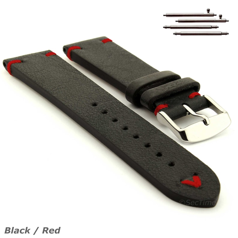 18mm 20mm 22mm 24mm Genuine Leather Watch Strap Band Etsy