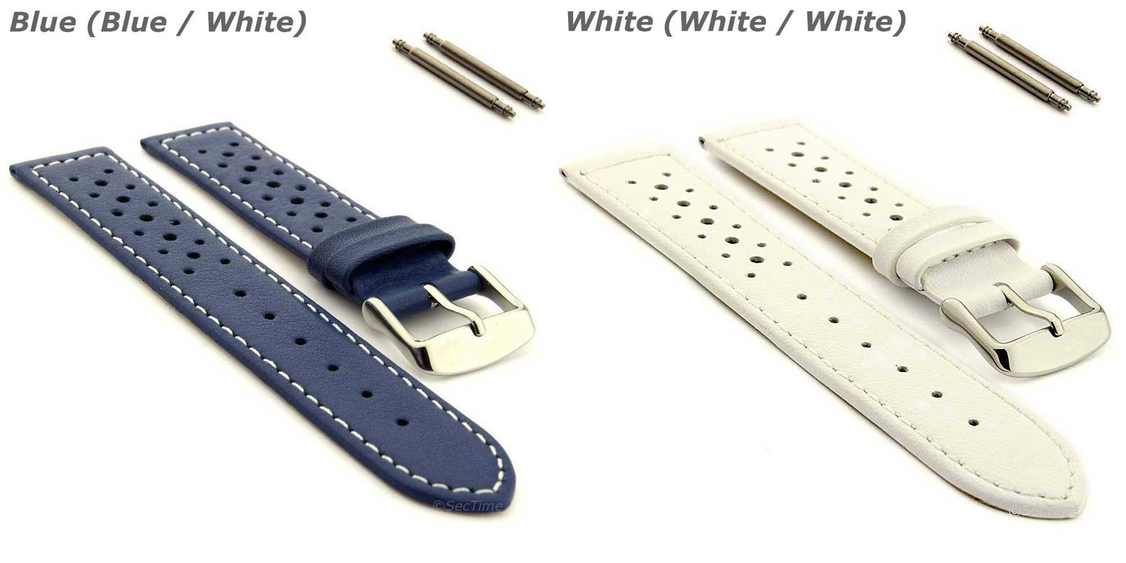 18mm 20mm 22mm Quick Release Genuine Leather Perforated Watch | Etsy