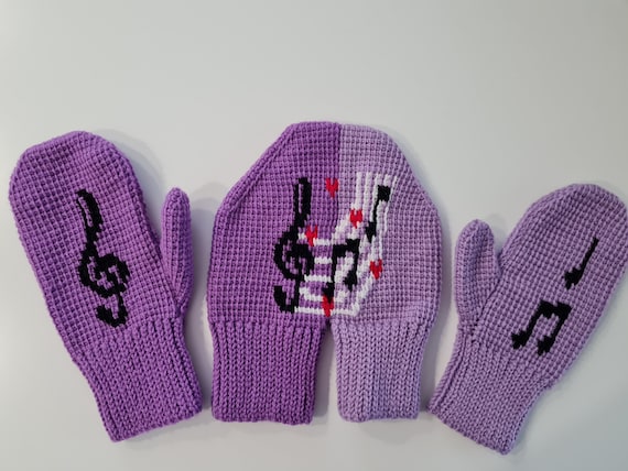 Two Pair Mittencouple Glove Ornamentshand Knitted Mitten for - Etsy