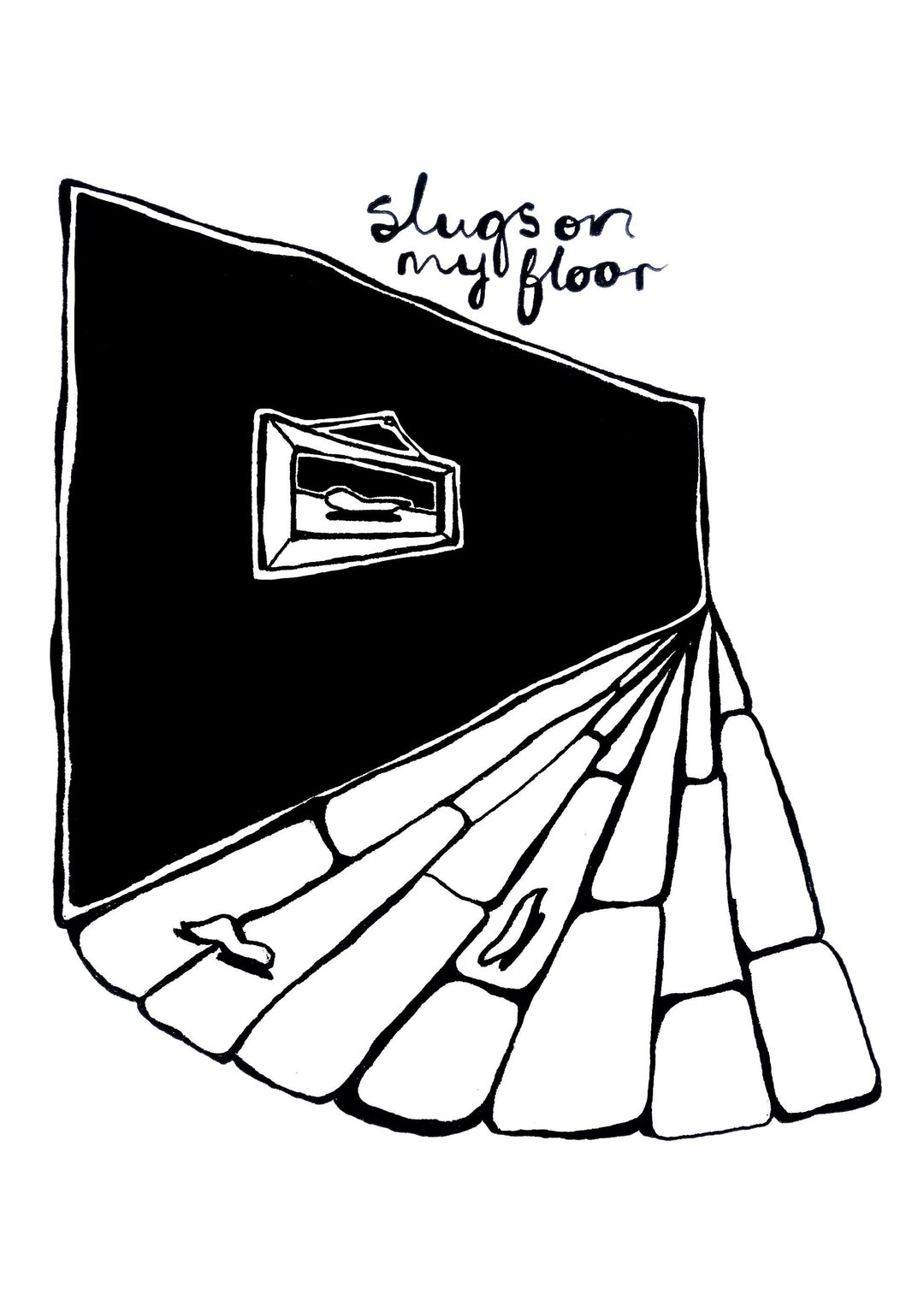 Slugs on My Floor, A4 Poster, B&W, High Quality Print - Etsy