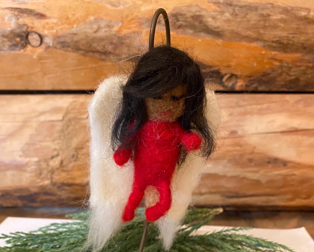 Small Needle Felted Angel - Etsy
