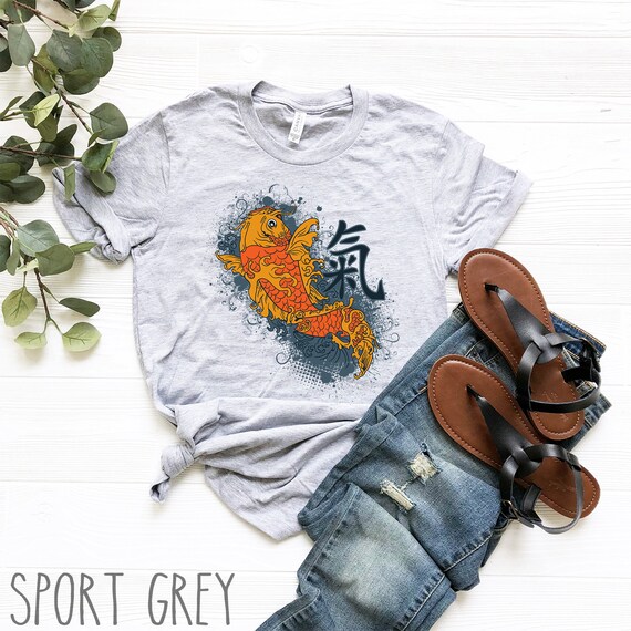 Koi Fish T-shirt Japanese Art Shirt Japanese Koi Fish - Etsy