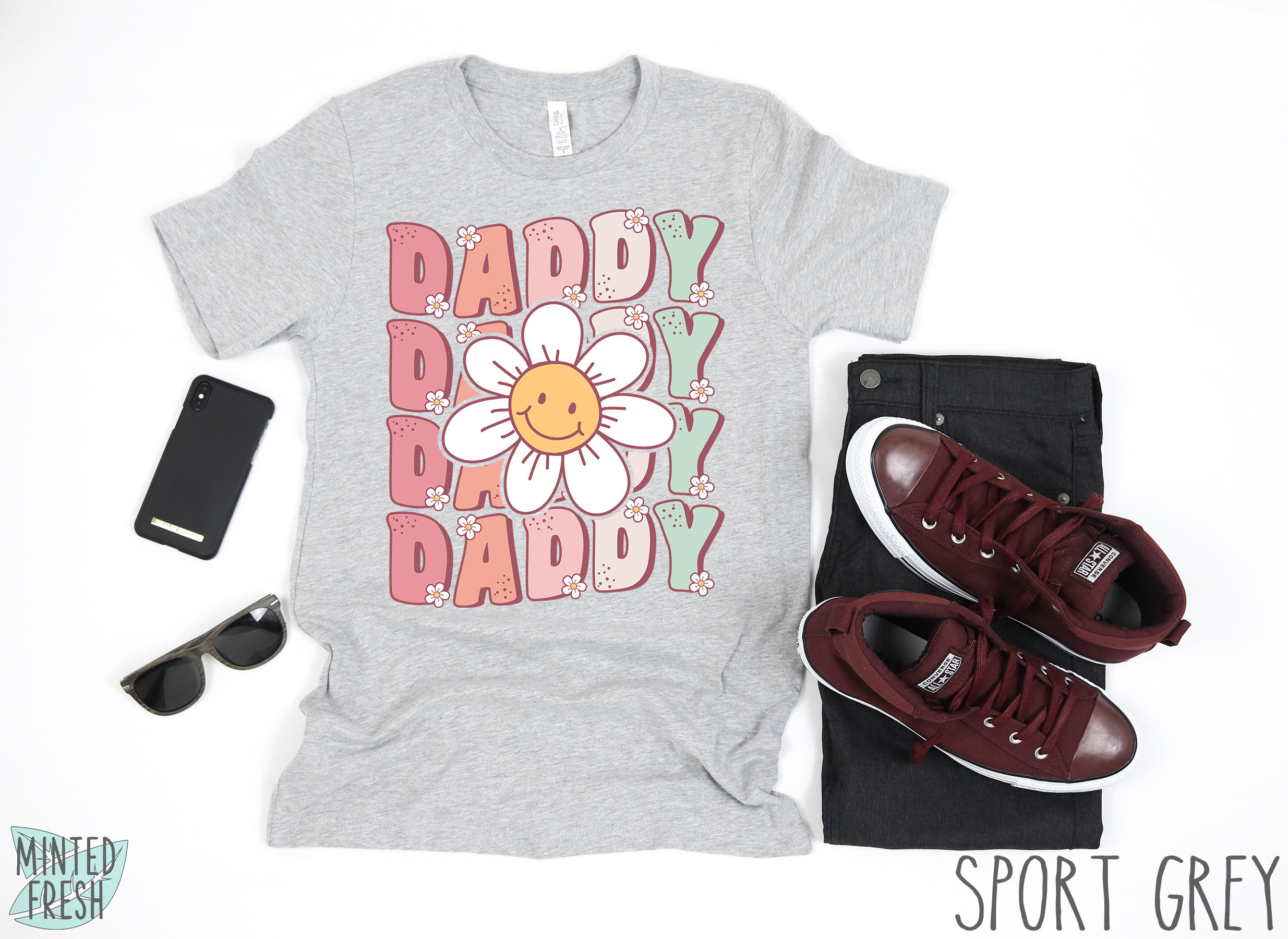 Groovy Daddy Shirt, 70s Daisy Flower Shirt, Retro Groovy Dad Shirt ...