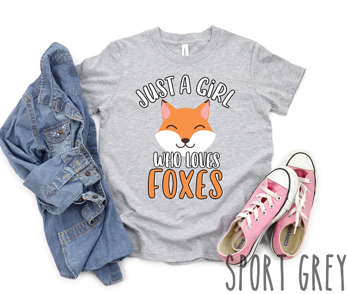 Just A Girl Who Loves Foxes Shirt Cute Fox Shirt for Girls | Etsy