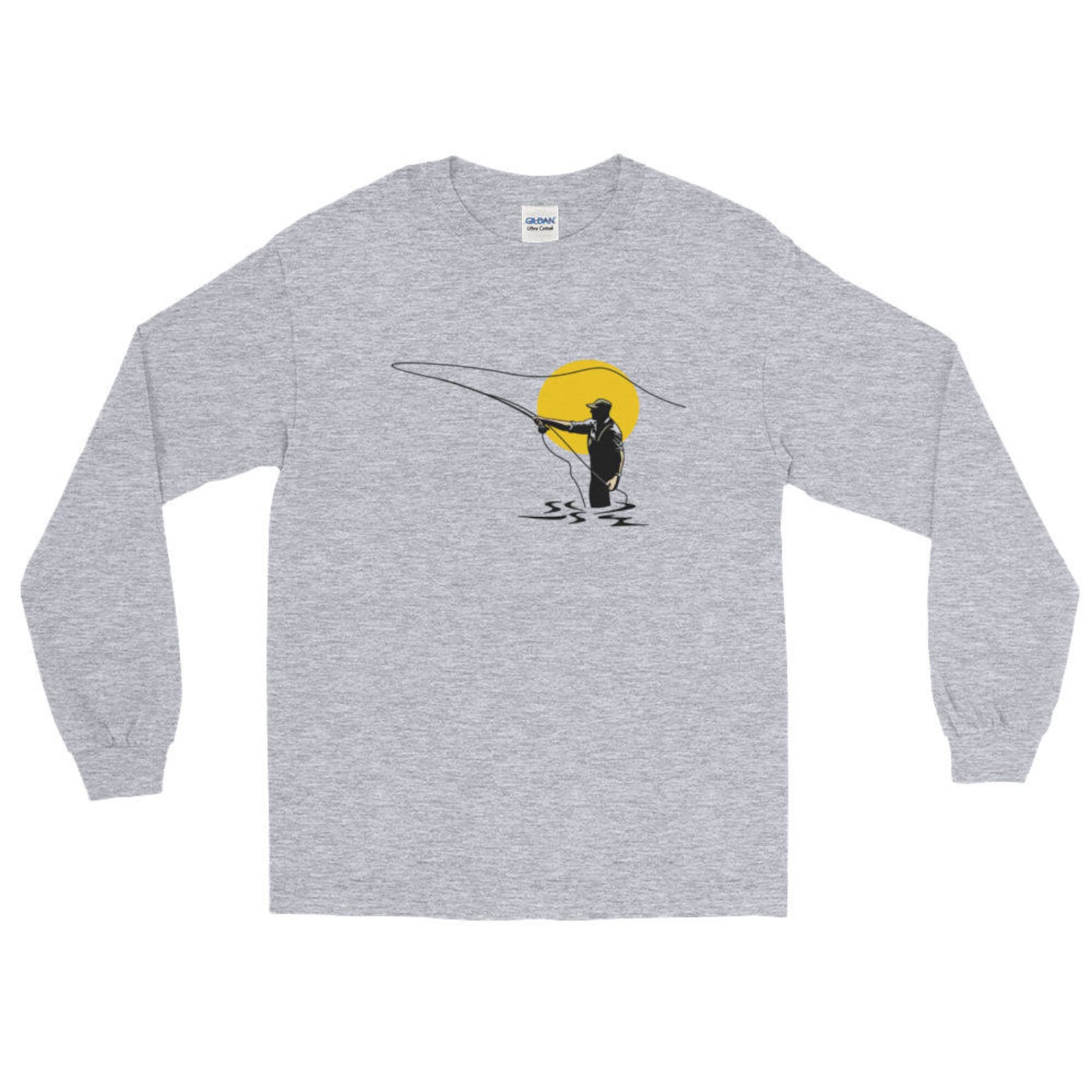 Fly Fishing Long Sleeve T-shirt Fisherman Long Sleeve - Etsy