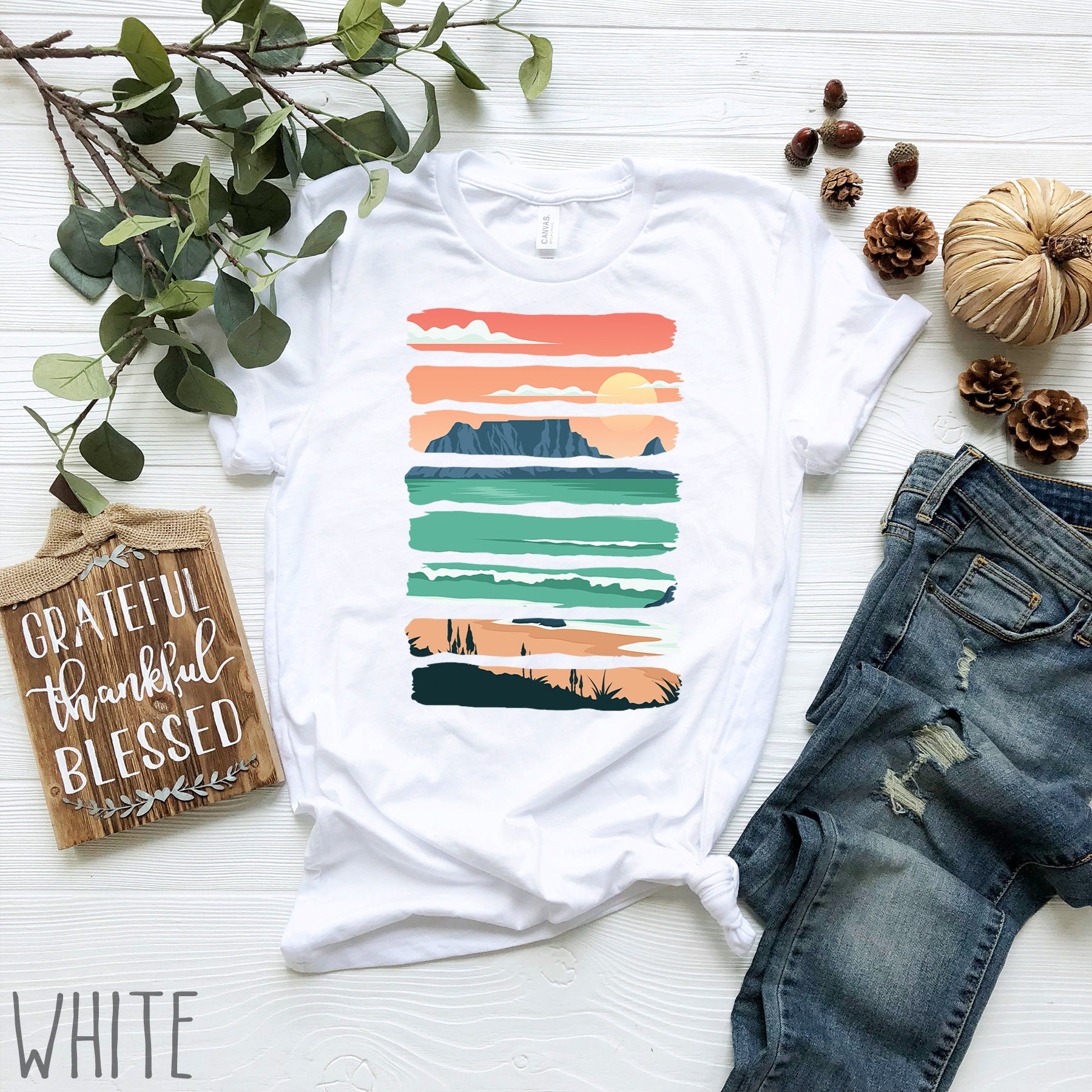 Summer Sunset Shirt | Beach Landscape | Beach Shirt | Paradise Vacation ...
