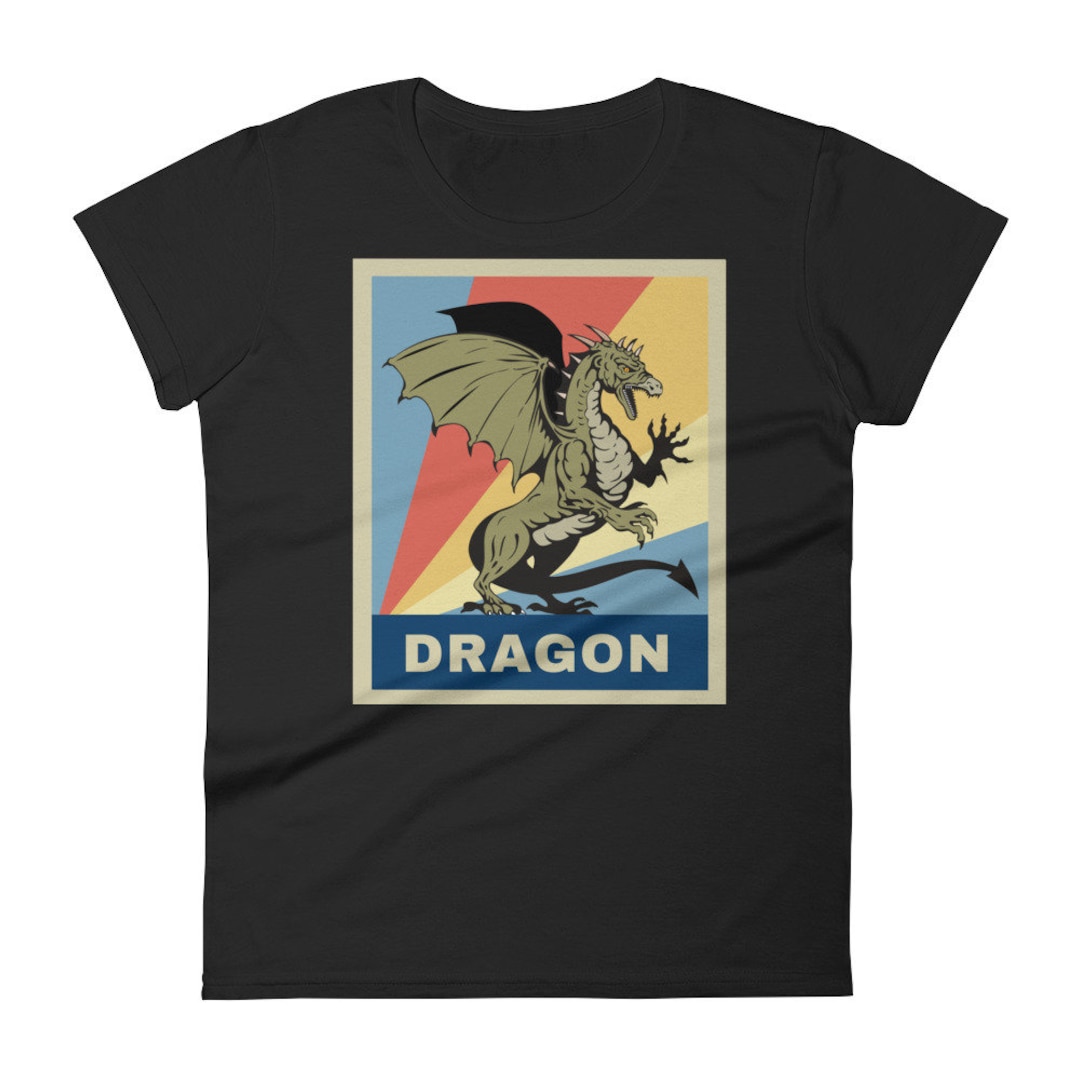 Retro Dragon Shirt | Dragon T-shirt | Dragon Clothing | Vintage Dragon ...