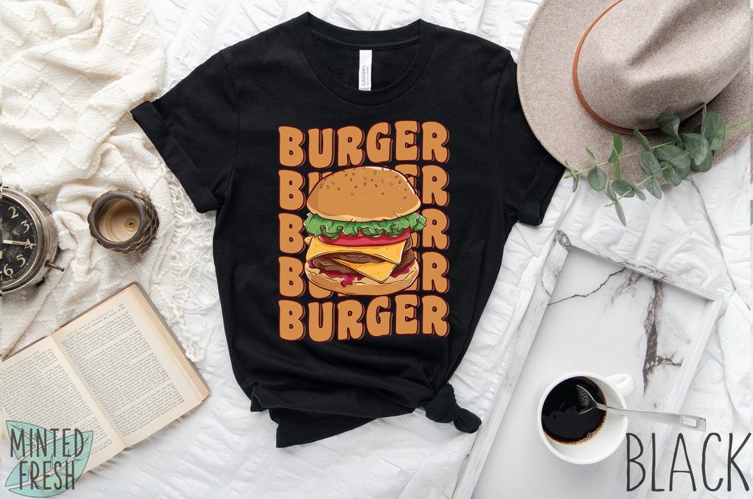 Groovy Cheeseburger Shirt, Funny Burger Lover Shirt, Meat Eater Shirt ...