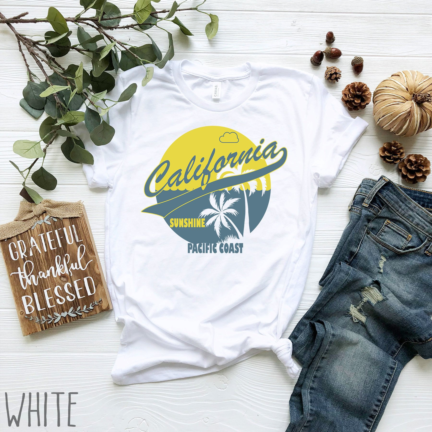 California T-shirt West Coast Shirt California State - Etsy