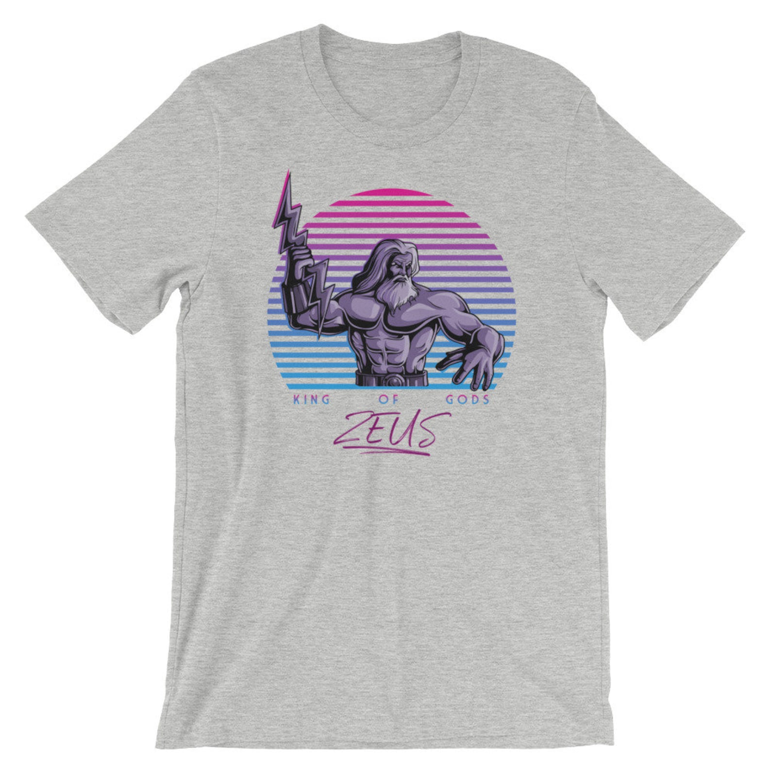 Zeus Shirt King of Gods Retro 80s Shirt Greek Mythology | Etsy